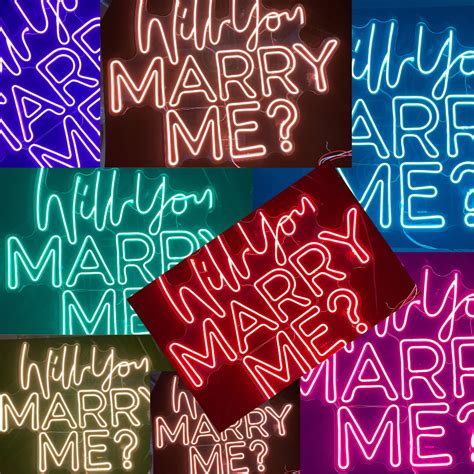 Will You Marry Me Neon Sign Rgb M Event Rentals