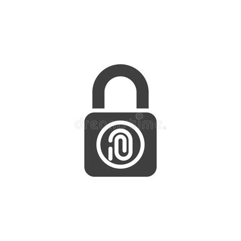 Fingerprint Lock Line Icon Finger Print Scan Sign Energy Co2 Exhaust And Solar Panel Vector