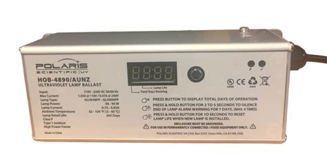Uv Ballast For Polaris Uva 418ho Uva 630ho And Uva 946ho Lamps C W 365