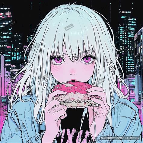 Ai创作图赛博朋克风 赛博朋克装饰画 粉色头发少女头像 少女漫画封面 赛博朋克的 漫画风少女感设计感 赛博朋克图片 漫画插画头像 朋克风插画 网红潮流插画 美少女动漫卡通头像 赛博punk 二