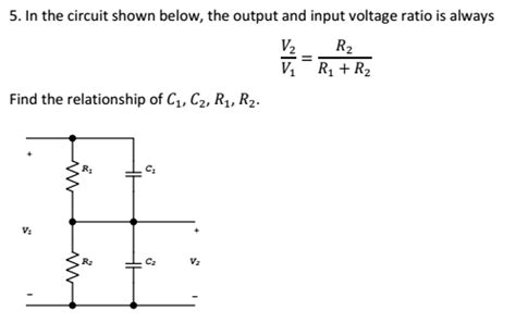 Solved In The Circuit Shown Below The Output And Input