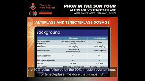 Comparison Of Alteplase And Tenecteplase Dose In Stroke Youtube