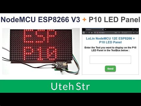 running text p10 esp8266 free delivery