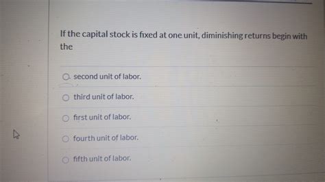 Solved The Amount Of Total Output Produced From Various Chegg Com