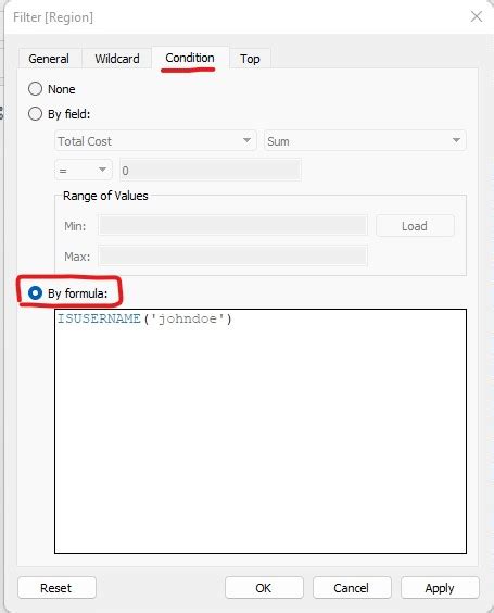 Isusername Function In Tableau With Example Analytics Planets