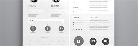 Elegant Minimalistic Cv Layout With Clear Section Divisions And Modern Design Elements Premium