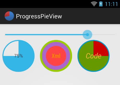The Android Arsenal Progress Indicators ProgressPieView