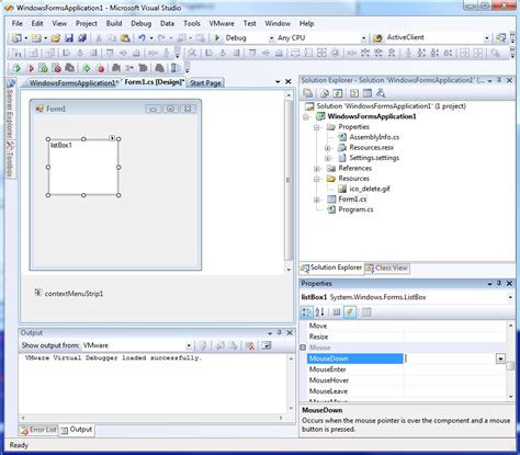 Langage De Programmation C C Sharp Tutoriel Ajouter Un Menu