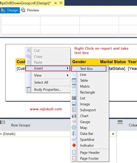 Create Drill Down Group Report In Ssrs Sql Bi Tutorials