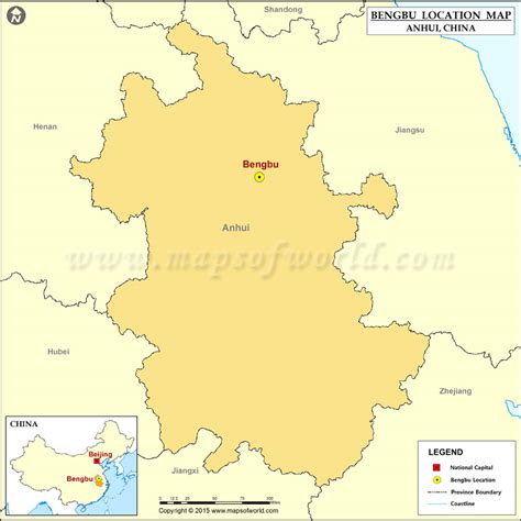 Where Is Bengbu Located Location Of Bengbu In China Map