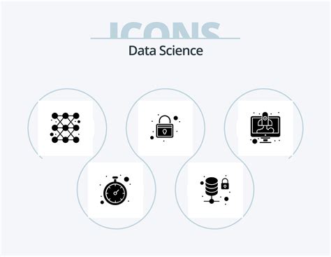 Data Science Glyph Icon Pack 5 Icon Design Computer Rack Bar Protection Report 19654516