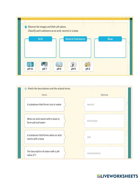 Neutralization Reactions Online Exercise For Live Worksheets