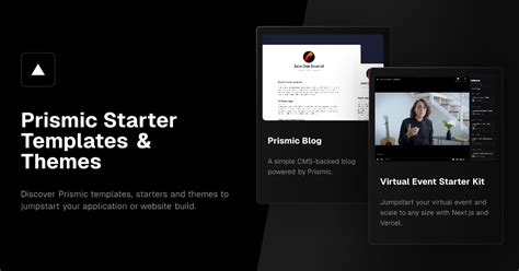 Prismic Starter Templates And Themes Vercel