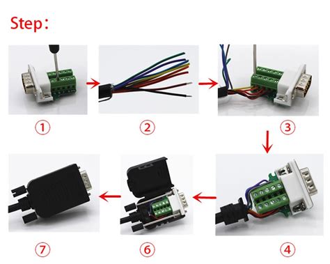 Db9 Com Rs232 без передачи сигналов терминалы Мужской Женский Разъем D Sub 9pin купить на