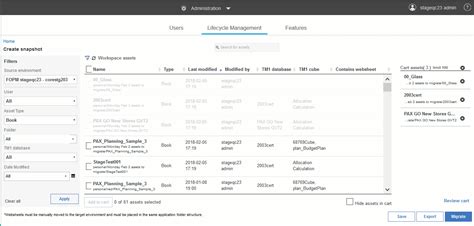 Migrating Assets In Ibm Planning Analytics Workspace