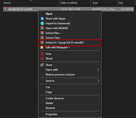 Learn Mysql Install Mysql Server 8019 Using A Noinstall Zip Archive