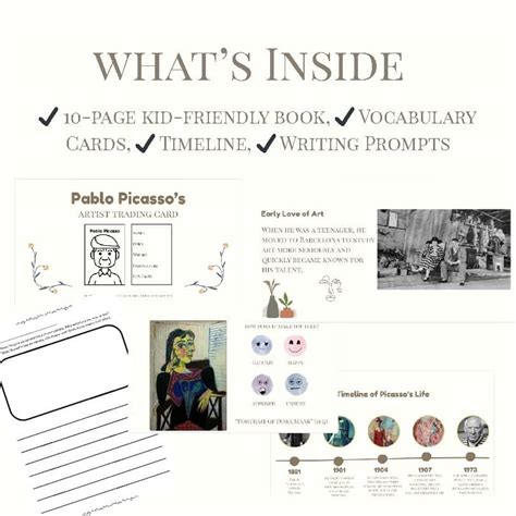 Pablo Picasso Unit Art History Writing Prompts And Creative