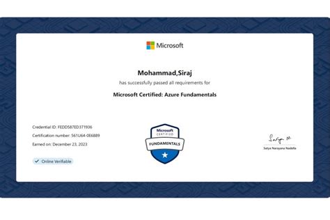 Siraj Mohammad On Linkedin Im Happy To Share That Ive Obtained A New