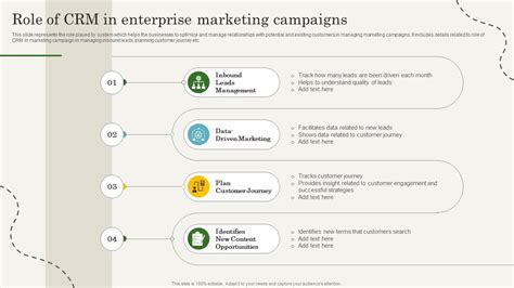 Role Of CRM In Enterprise Marketing Campaigns CRM Marketing Guide To Enhance MKT SS PPT Slide