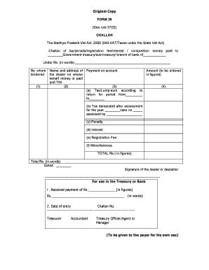 Treasury Challan Format Pdf Challan Of Cash Paid Into The Merbelios