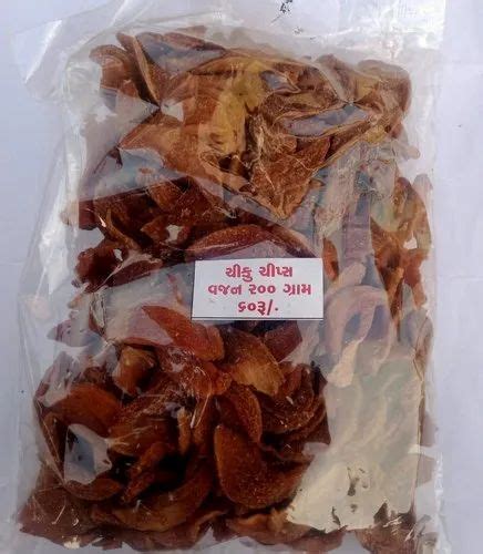 200 Gm Dried Chikoo Chips At Rs 320kg फ्रूट चिप्स In Surat Id 25531298497