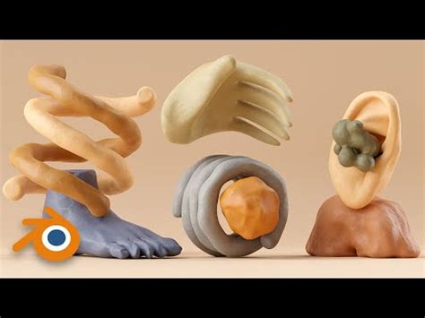 Create A D Art Illustration That Looks Like Clay Blender Tutorial Blender Tutorial Blender