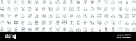 Development Process Vector Line Icons Set Process Development Planning Implementation