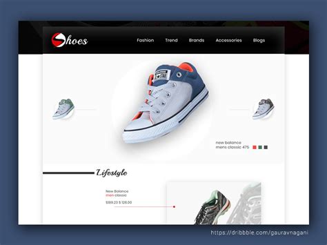 shoes website design designs themes templates and downloadable graphic elements on dribbble
