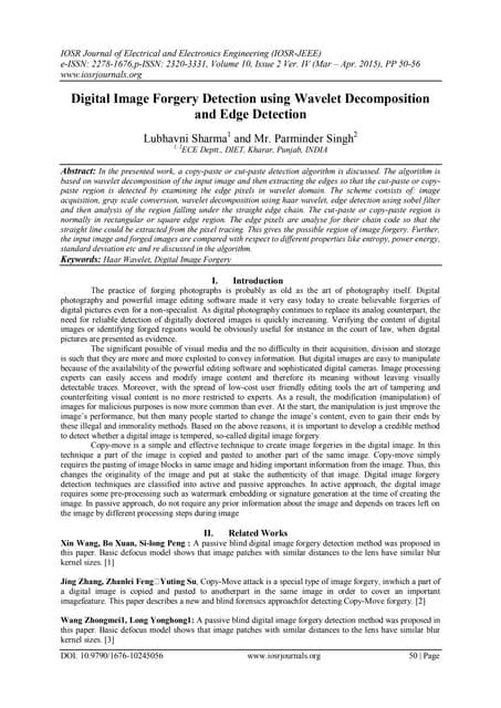 Image Forgery Detection Pdf Photo Editing Software Computer Software And Applications