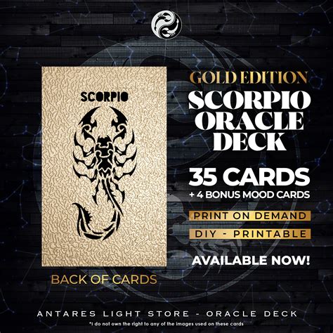 Mini Scorpio Oracle Deck Scorpiosgraphx Mini Scorpio Oracle Deck Scorpiosgraphx