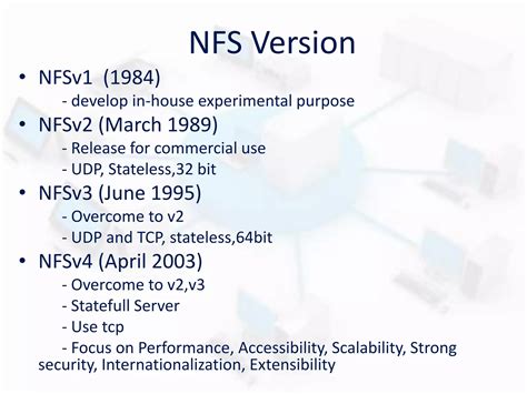 Nfsnetwork File System Ppt