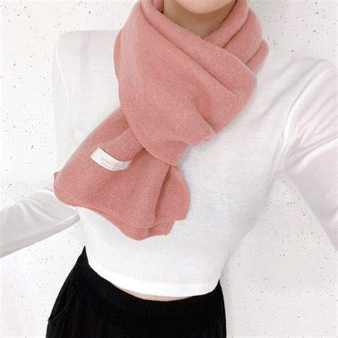 캐시미어 겨울 울 니트 보들 무지 심플 목도리 머플러 5color 에이블리