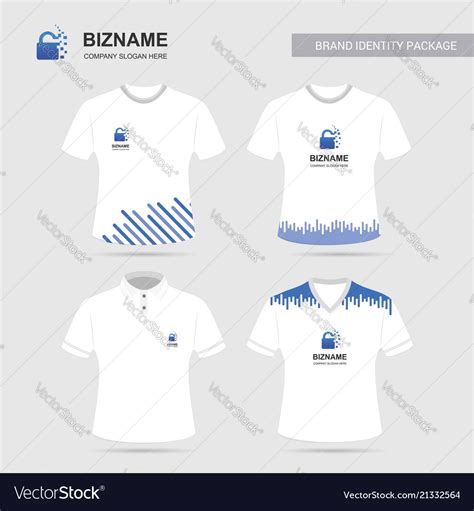 Compnay Advertisement Shirts With Unique Design Vector Image