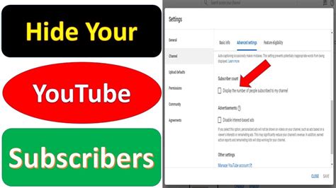 How To Hide Subscriber Count On YouTube Channel In YouTube