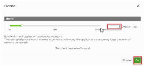 Application Bandwidth Limit — Zyxel Community