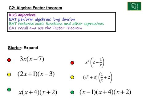 factor theorem x clipart