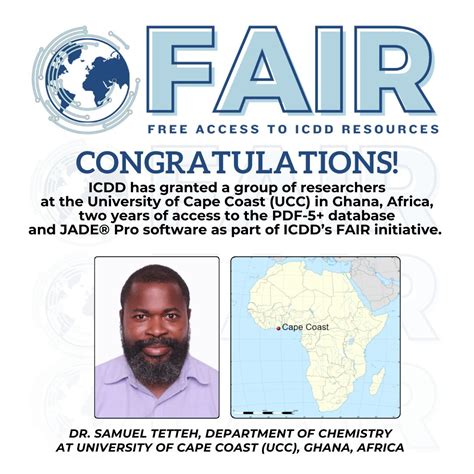 Icdd Has Awarded A Group Of Researchers At The University Of Cape Coast