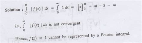 Statement Of Fourier Integral Theorem Examples
