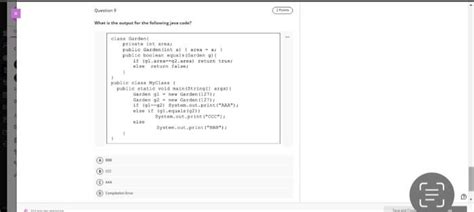 solved question o what is the output for the following jave