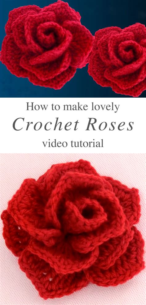 How To Crochet A Simple Rose At Zane Bussell Blog