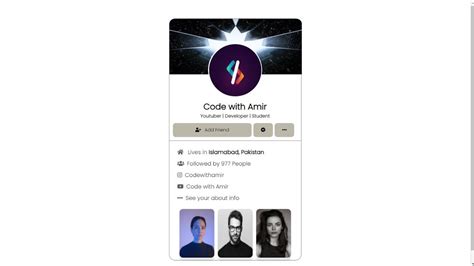 How To Create Facebook Profile With Html And Css Youtube