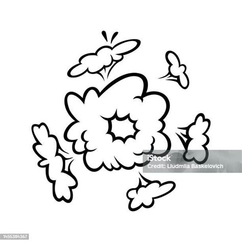 코믹 붐 효과 구름 폭발 거품과 연기의 집합입니다 벡터 그림 Onomatopoeia에 대한 스톡 벡터 아트 및 기타 이미지 Onomatopoeia 경외감 곡선