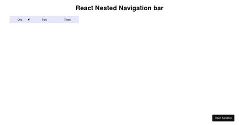 React Nav Bar Codesandbox
