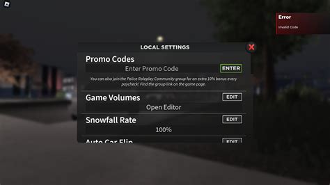 Roblox Emergency Response Liberty County Codes August 2024