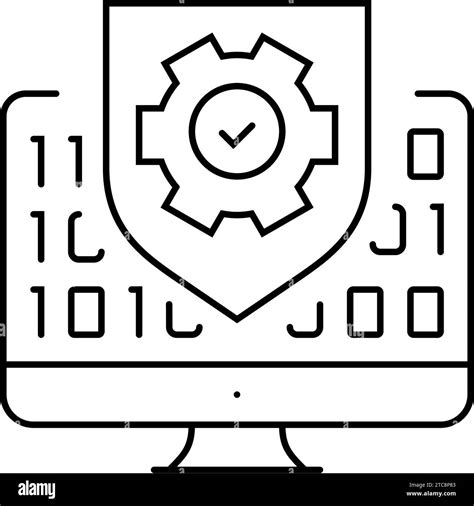 Quality Testing Tool Work Line Icon Vector Illustration Stock Vector