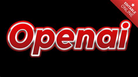 Openai Red Font Text Effect Generator