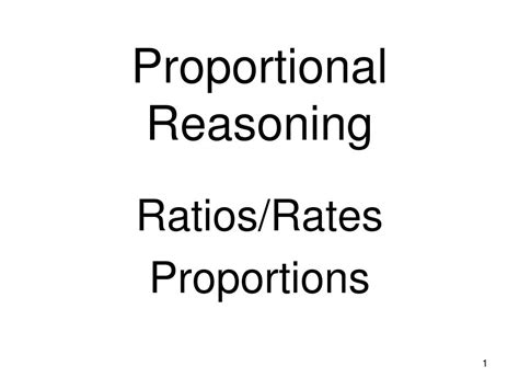 Ppt Proportional Reasoning Powerpoint Presentation Free Download