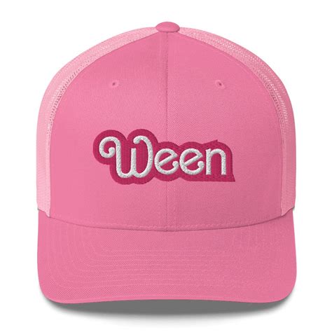 Ween Doll Hot Pink Trucker Hat Ween Boognish Ween Women Etsy
