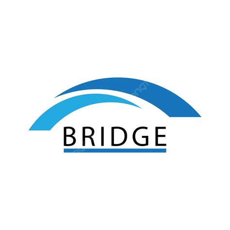 Bridge Logo Template Isolated Technology Template Vector Isolated Technology Template Png And
