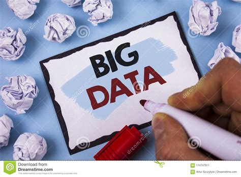 Conceptual Hand Writing Showing Big Data Business Photo Text Large